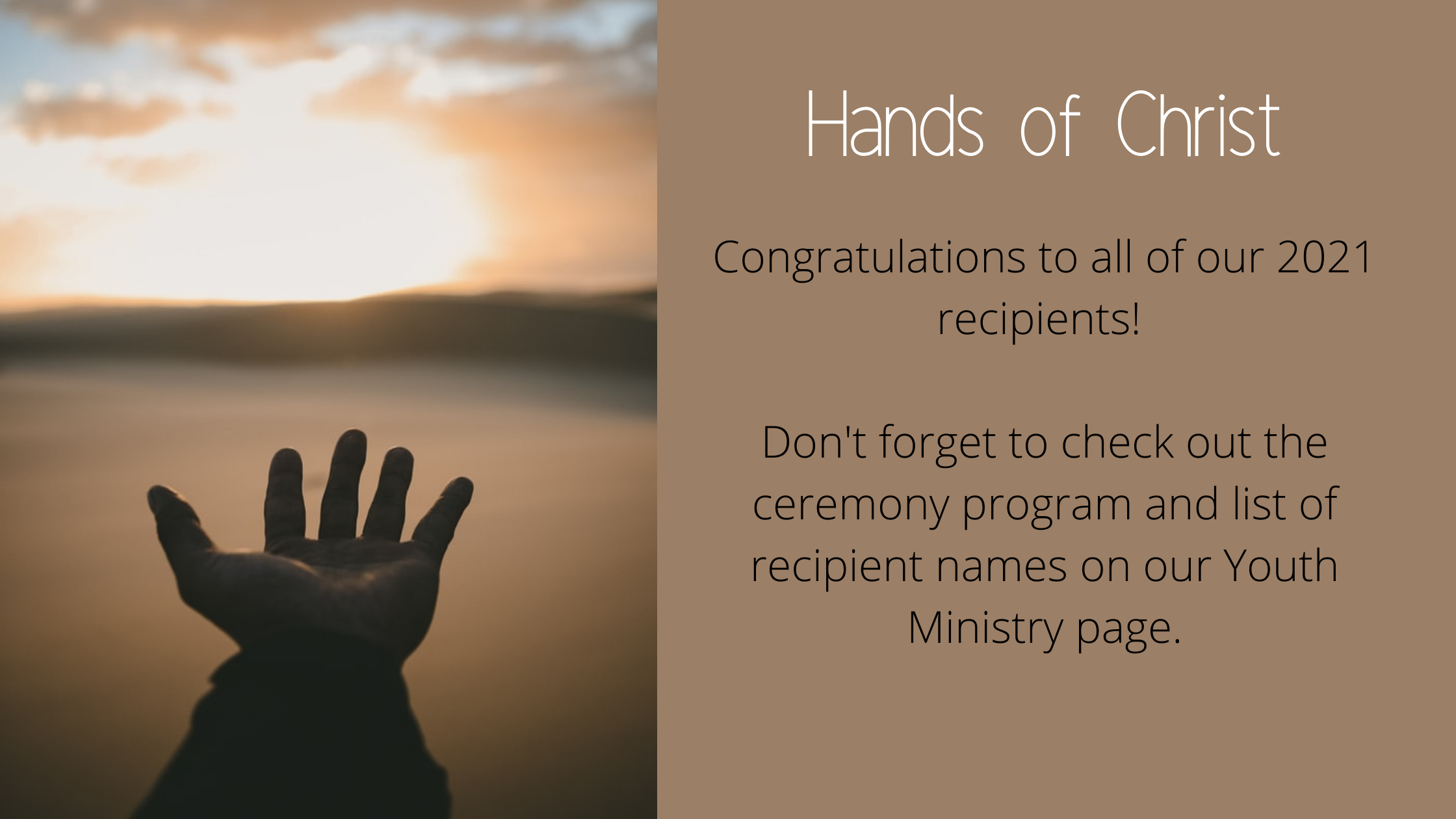 Hands of Christ | Evangelization and Catechesis